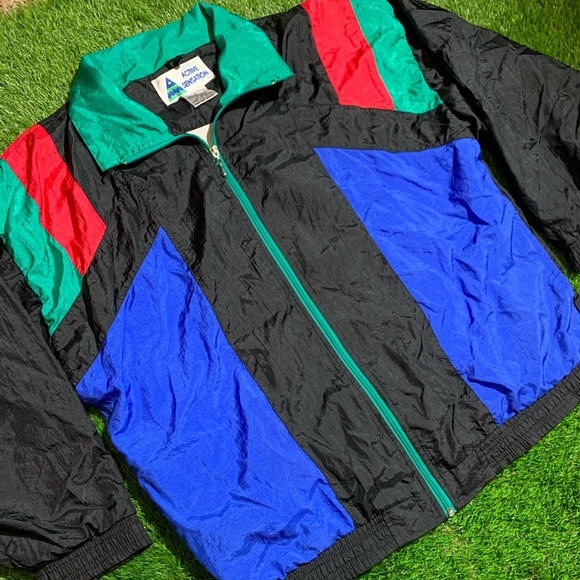 Vintage | Jackets & Coats | Vintage Colorblock Jacket | Poshmark